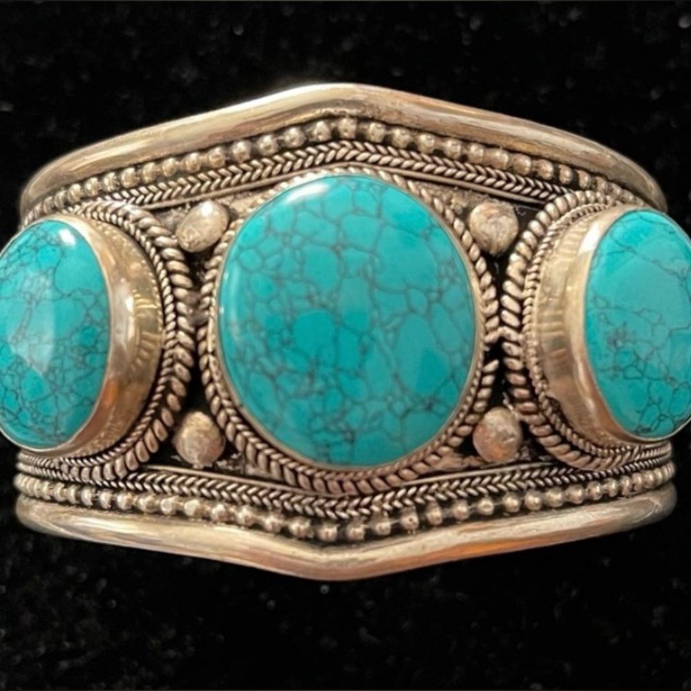 Sterling Silver Overlay Beautiful Native American Bra… - Gem